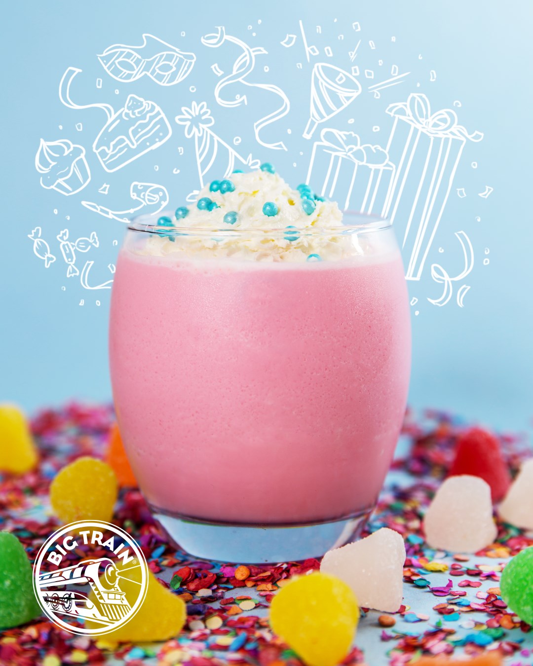 Polvo Big Train Sabor Chicle - Bubble Gum